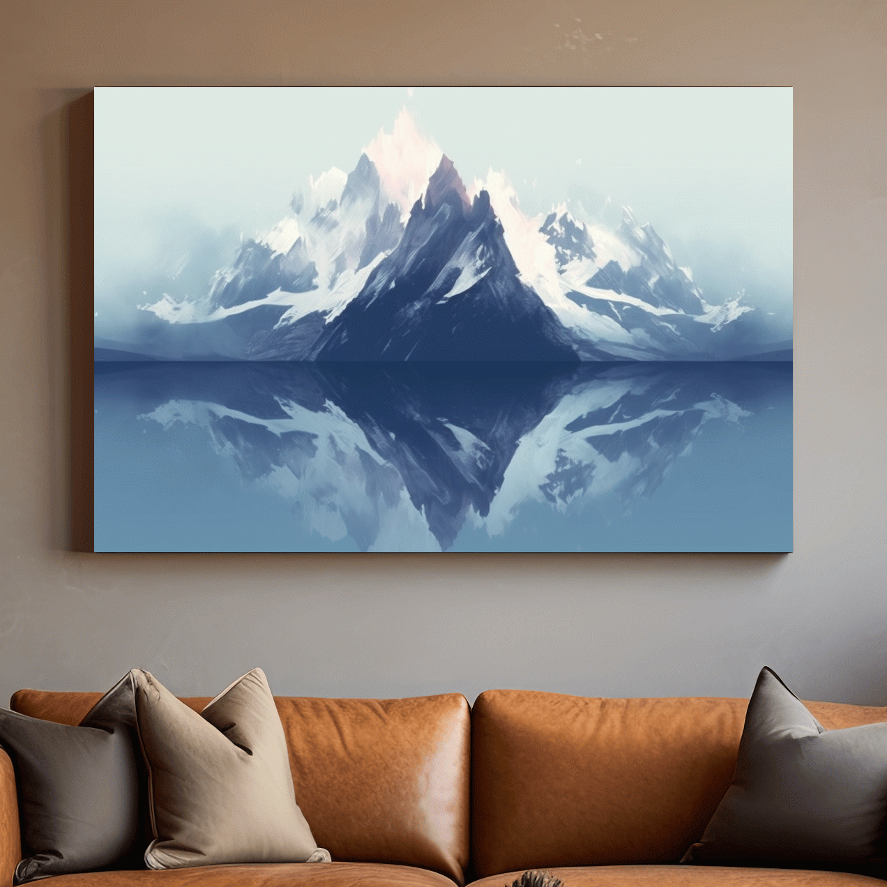 High Quality Lake Mountain Art | Mountain Canvas
